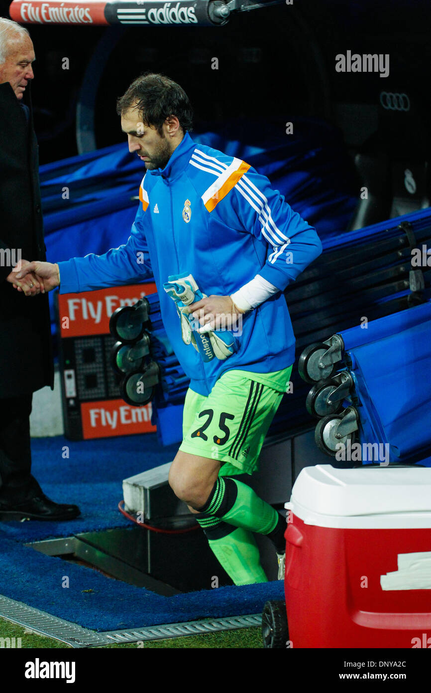 Madrid, Madrid, Spain. 6th Jan, 2014. Diego Lopez at a Liga match ...
