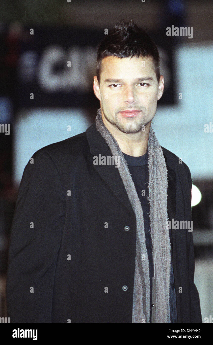 Jan 21, 2006; Cannes, FRANCE; Singer RICKY MARTIN arriving at the NRJ ...