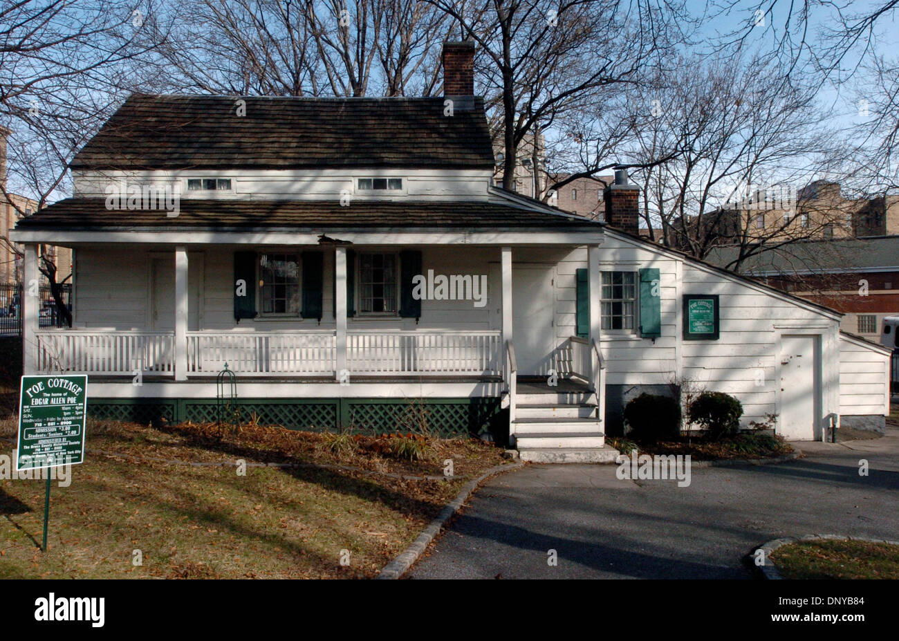 Jan 21, 2006; New York, NY, USA; The Edgar Allan Poe Cottage located on ...