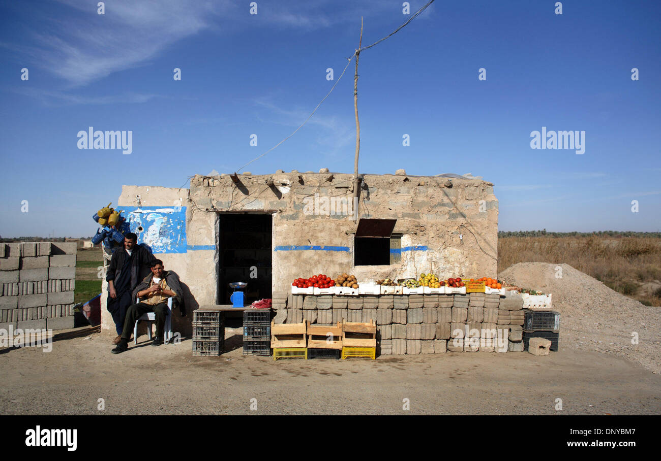 Jan 22, 2006; Saqlawiyah, IRAQ; Iraqi street scene near the town of ...