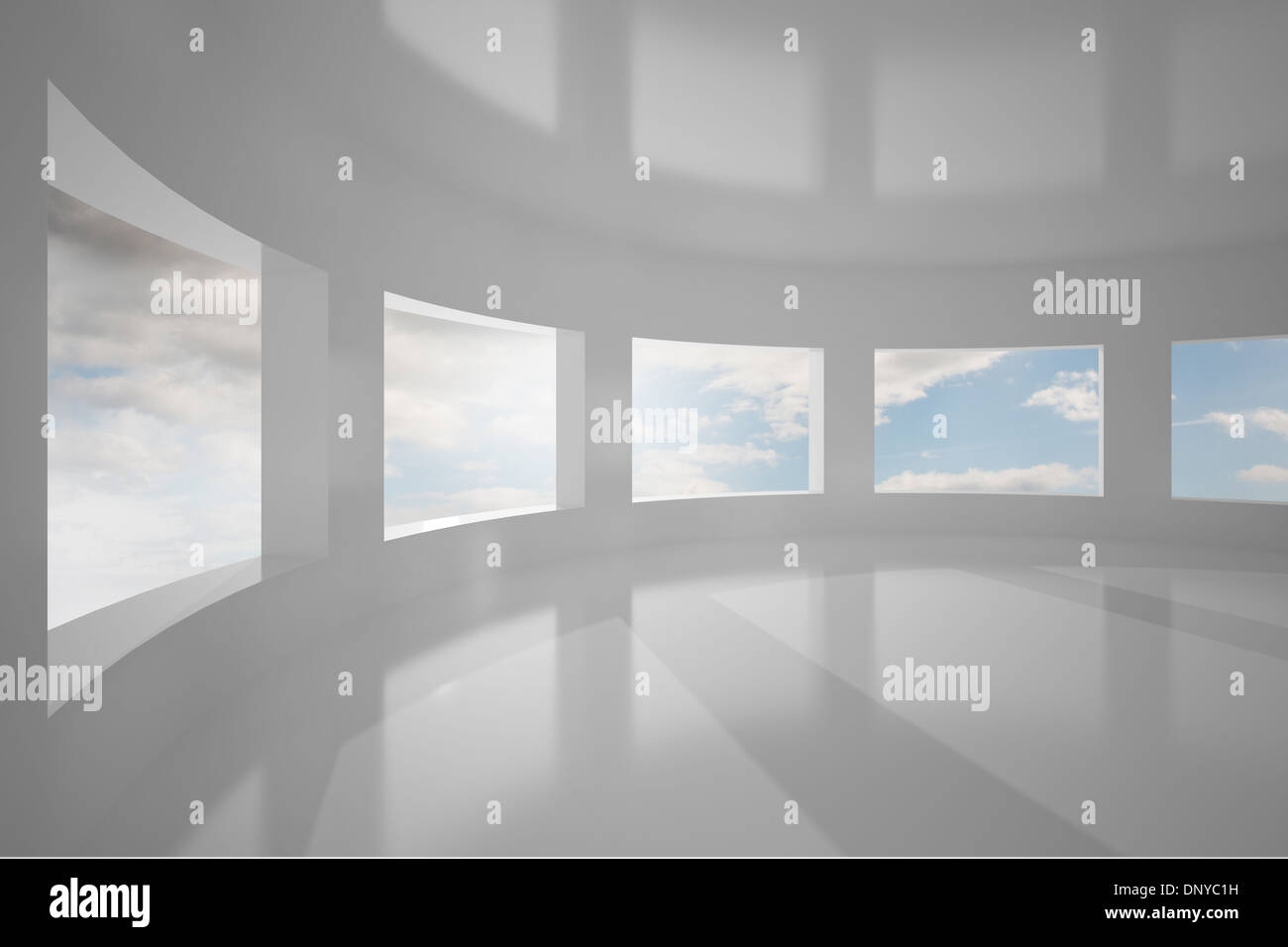 Blue sky seen through window Stock Photo - Alamy