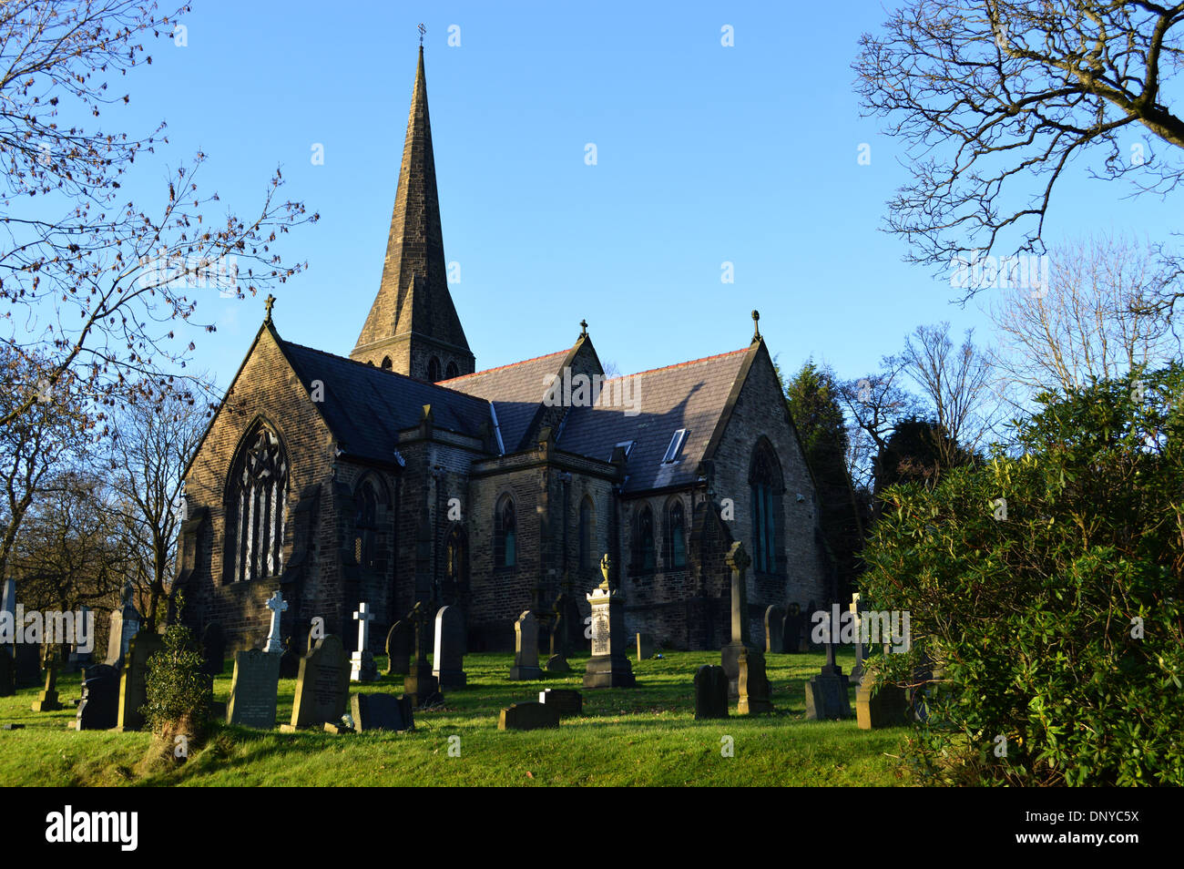 Christ Church Friezland in Oldham Stock Photo - Alamy
