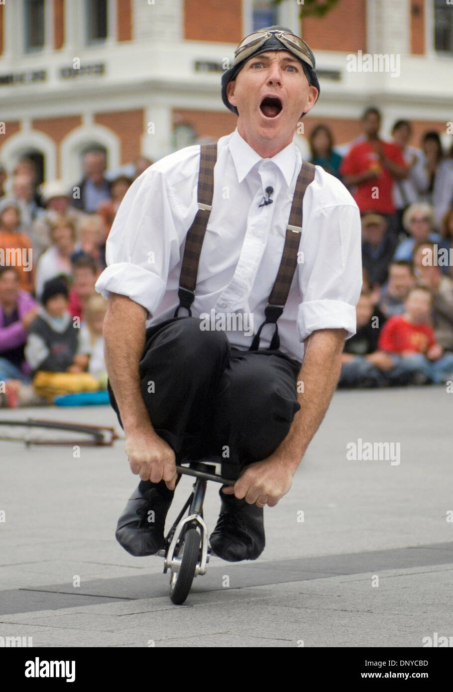 Jan 25, 2006; Christchurch, NEW ZEALAND; Top street performers from ...