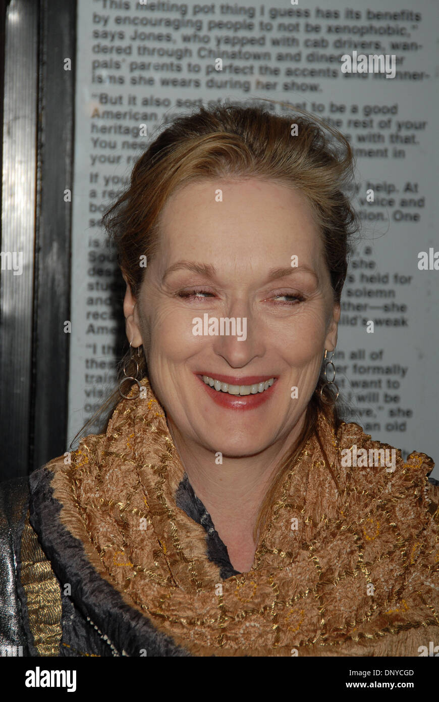 Jan 26, 2006; New York, NY, USA; MERYL STREEP at the Broadway opening ...