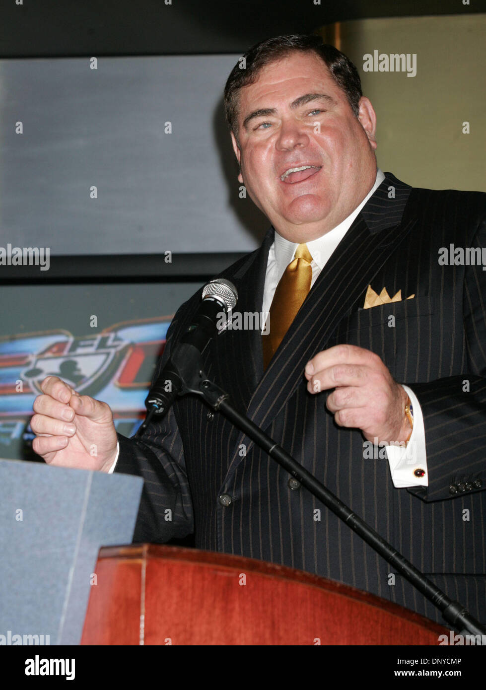 Jan 26, 2006; New York, NY, USA; AFL Commissioner DAVID BAKER at a ...