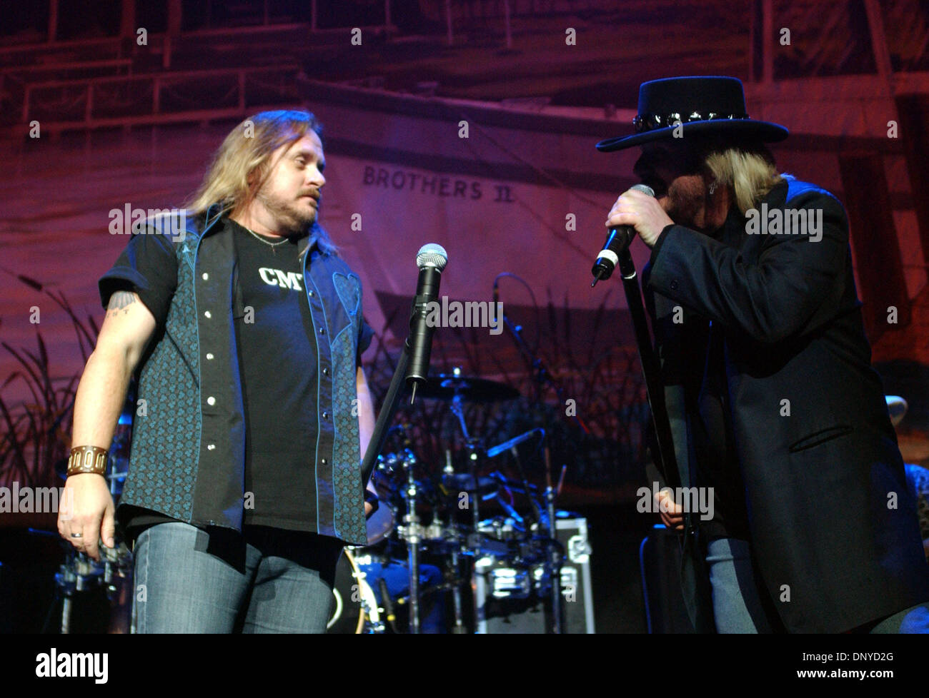 Jan 27, 2006; Columbia, SC, USA; Musicians VAN ZANT perform live as ...