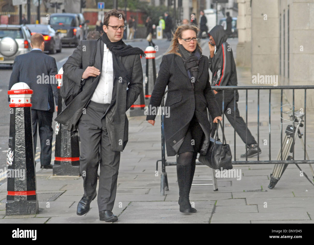 London, UK. 6th Jan, 2014. Andy Coulson arrives at The Old Bailey ...