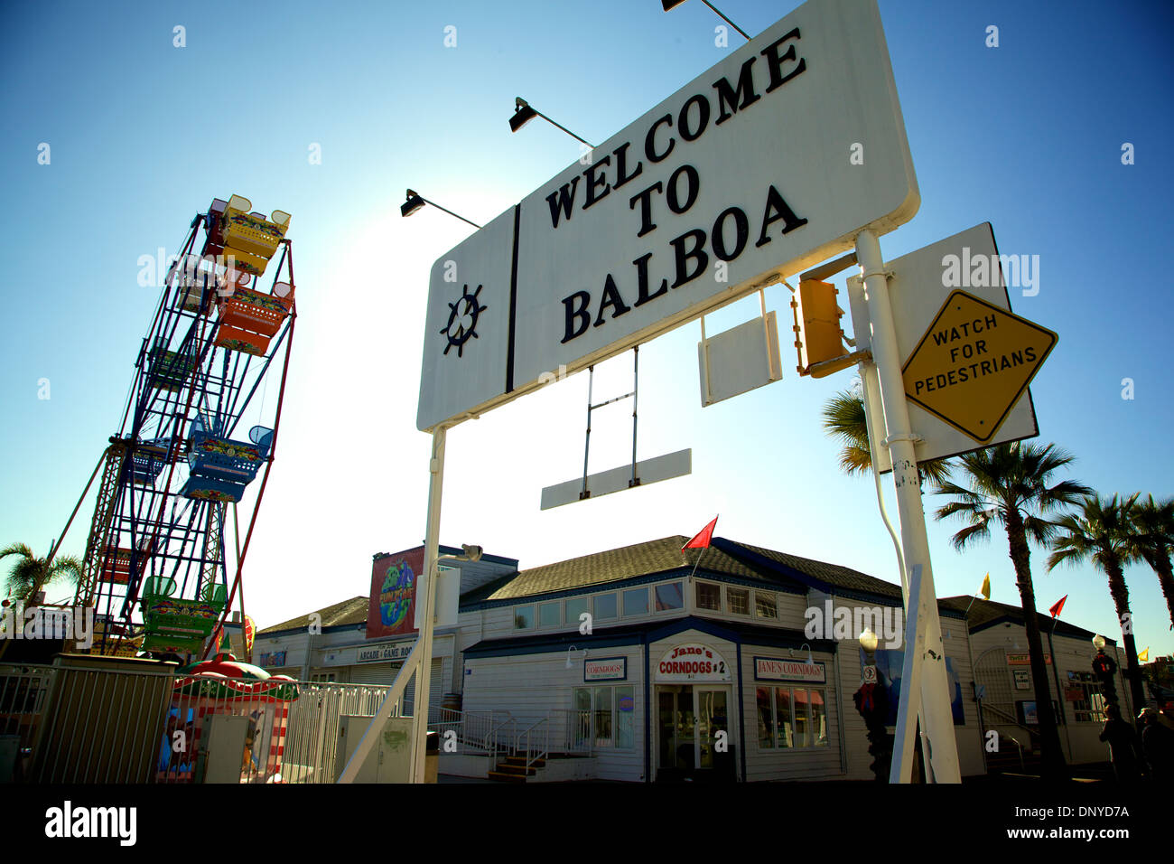 Balboa Island in Newport Beach Stock Photo - Alamy