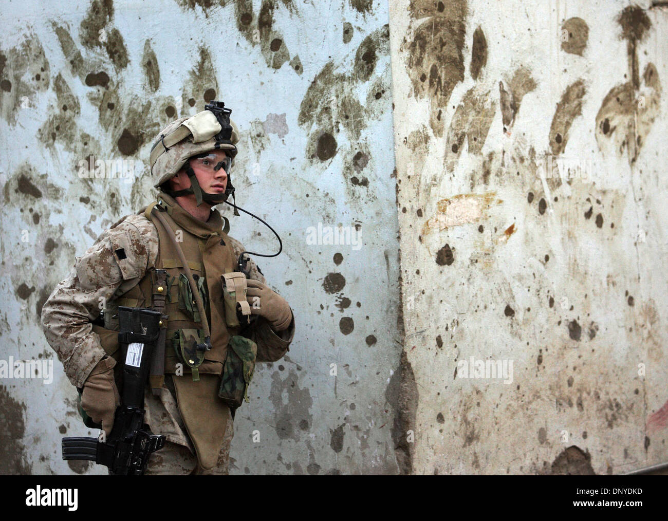 Bullet riddled wall hi-res stock photography and images - Alamy