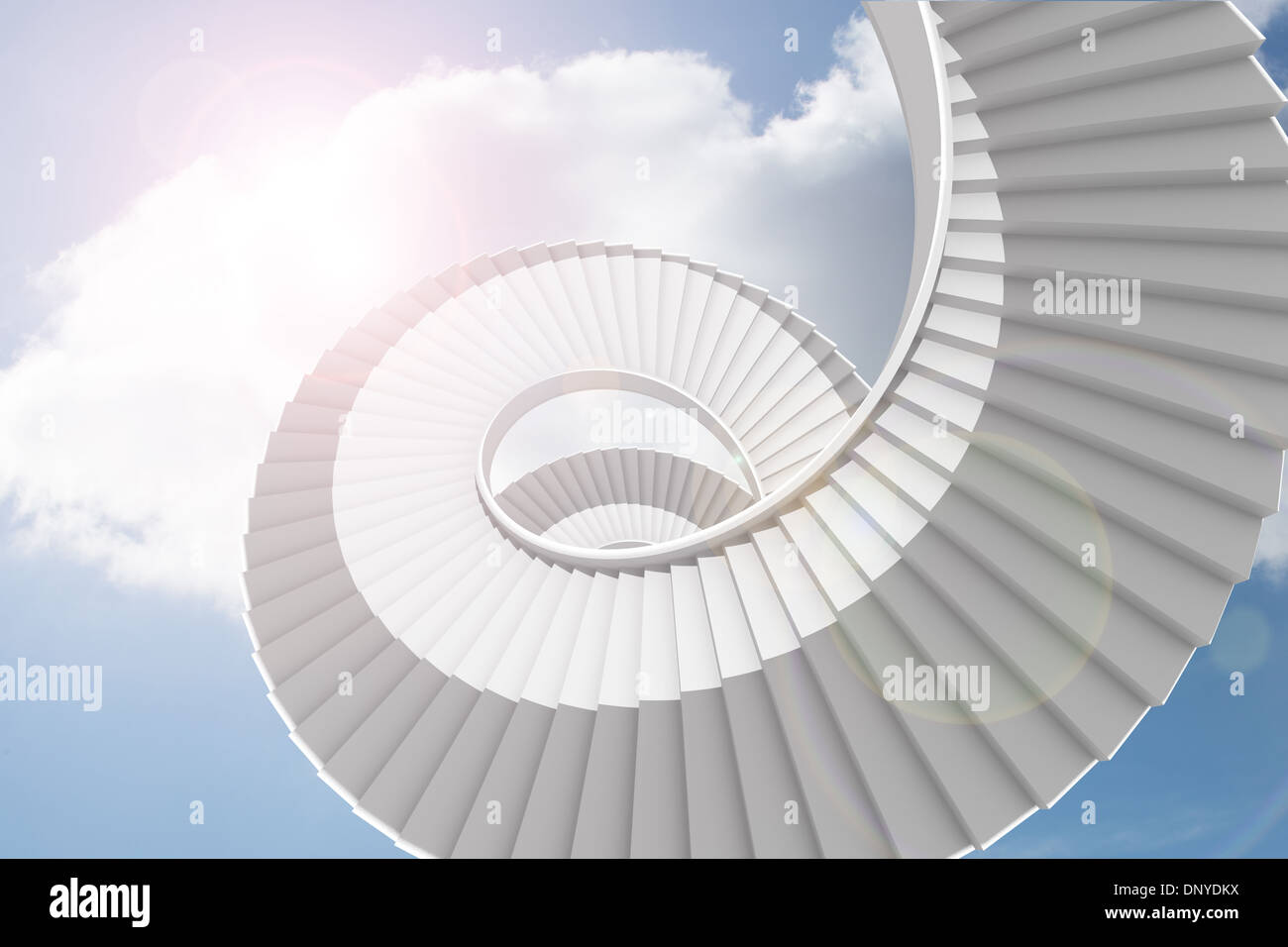 Winding staircase in the sky Stock Photo - Alamy