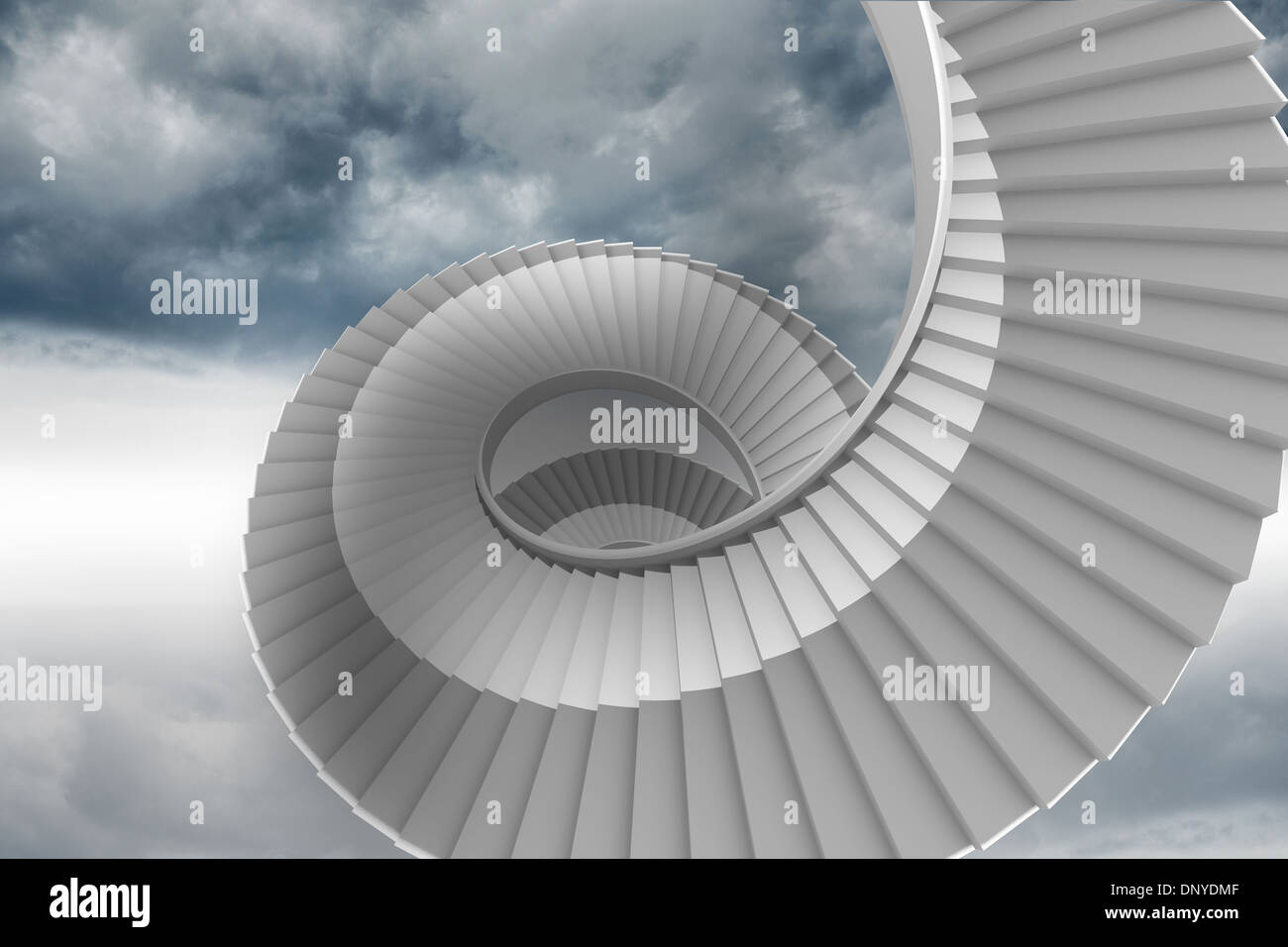 Winding staircase in the sky Stock Photo - Alamy