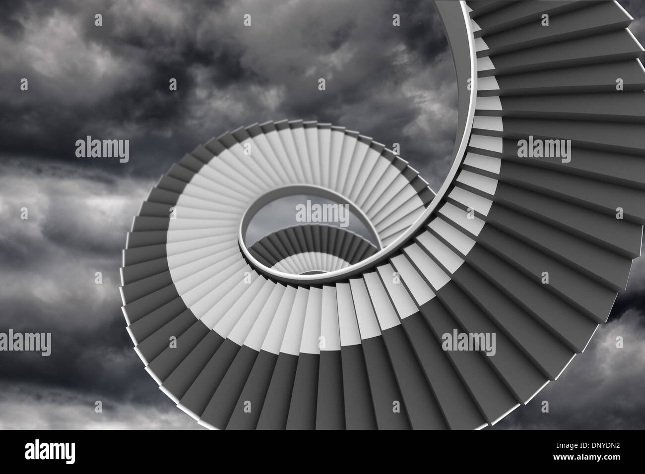Winding staircase in the sky Stock Photo - Alamy
