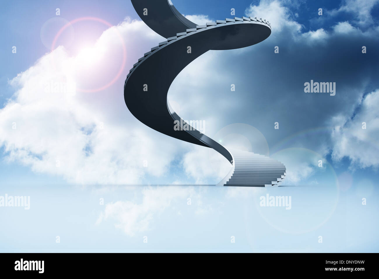 Winding staircase in the sky Stock Photo - Alamy