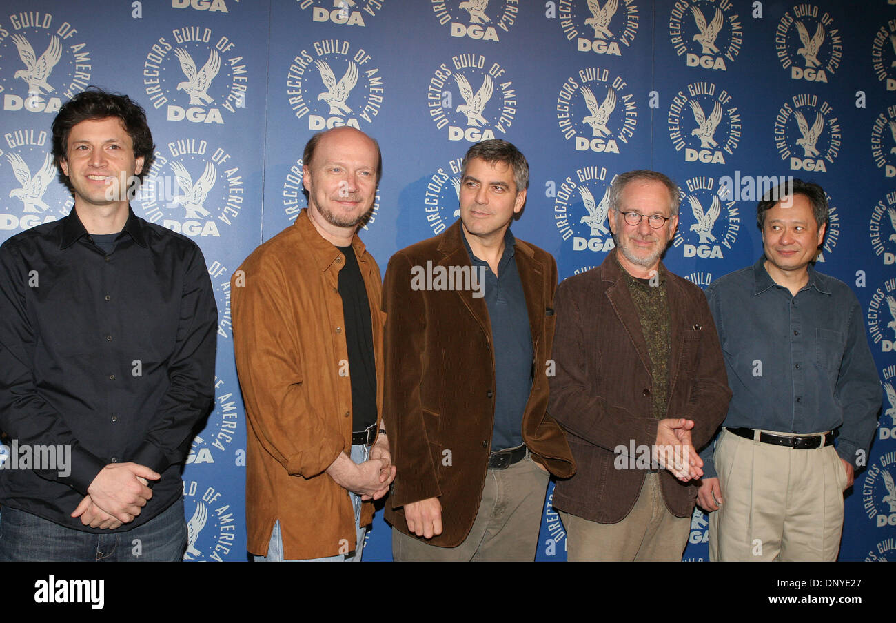 Jan 28, 2006; Los Angeles, CA, USA; Nominated directors Left to right ...
