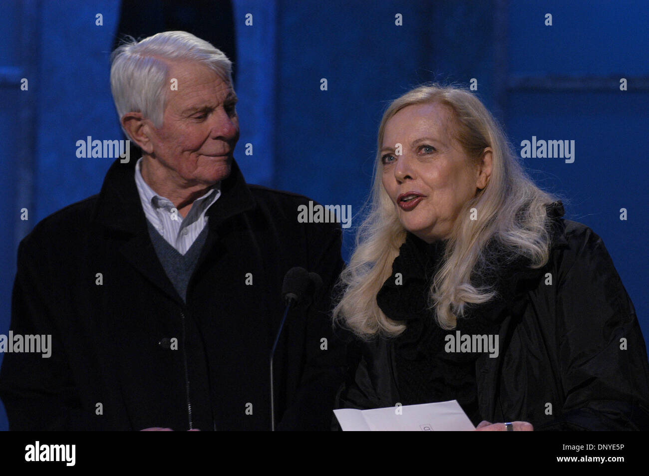 Jan 28, 2006; Los Angeles, CA, USA; Actors PETER GRAVES and BARBARA ...