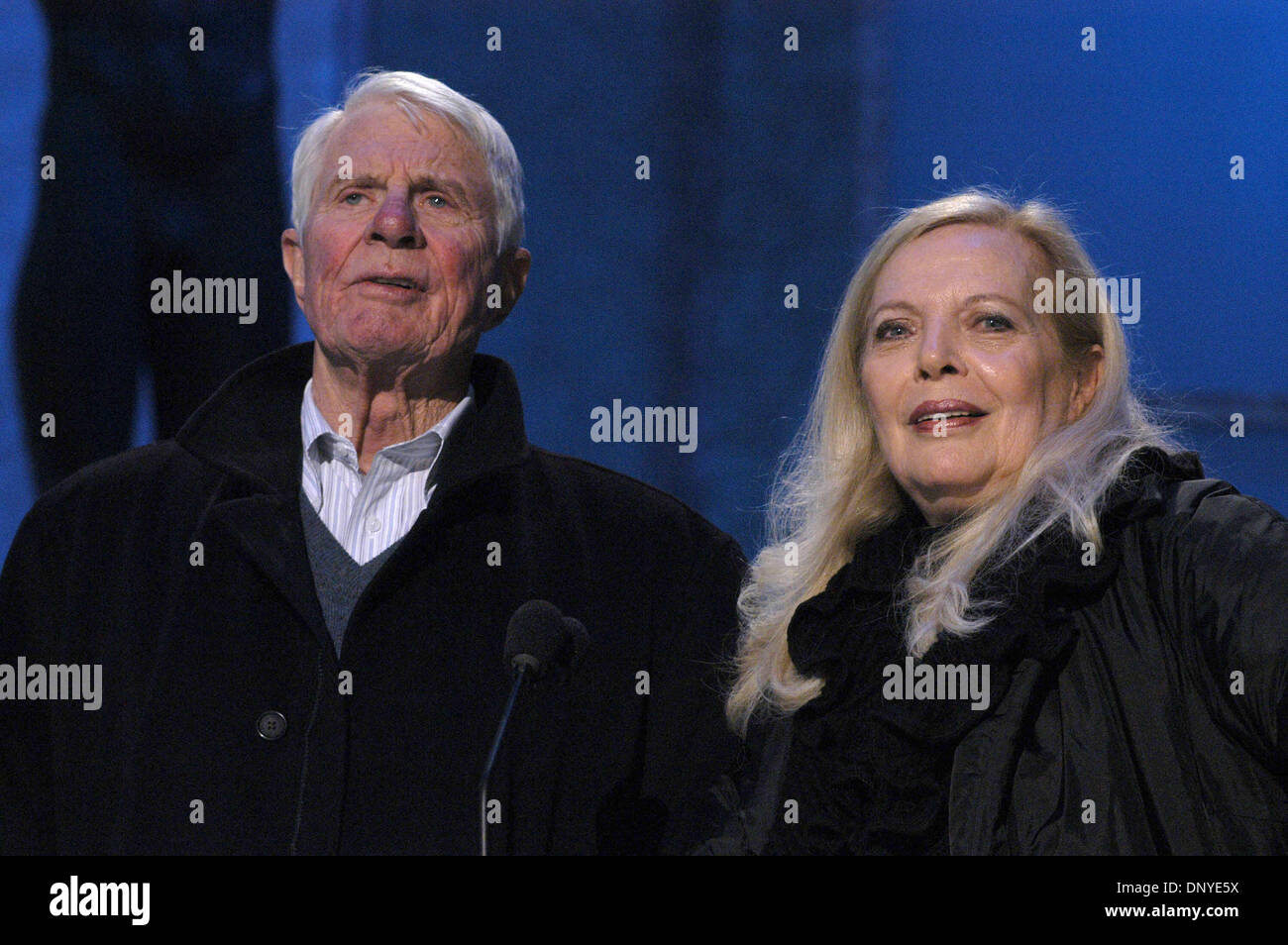 Jan 28, 2006; Los Angeles, CA, USA; Actors PETER GRAVES and BARBARA ...