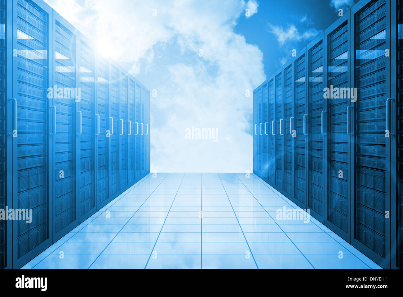 Blue server hi-res stock photography and images - Alamy