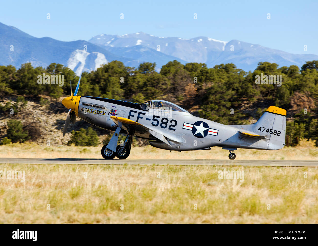 North American Aviation P-51 Mustang, American long-range, single-seat ...