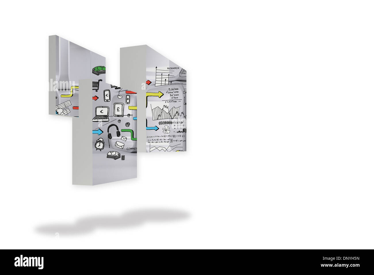 Digital media abstract Cut Out Stock Images & Pictures - Alamy