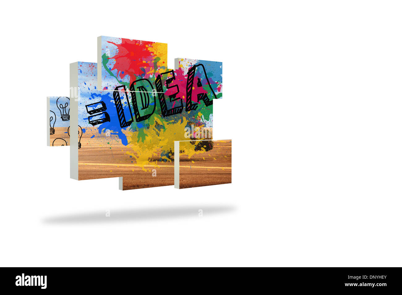 Idea on abstract screen Stock Photo - Alamy