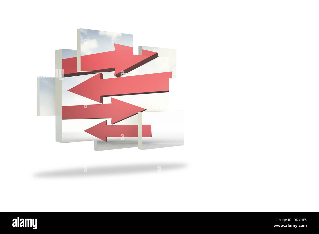 Arrows on abstract screen Stock Photo - Alamy