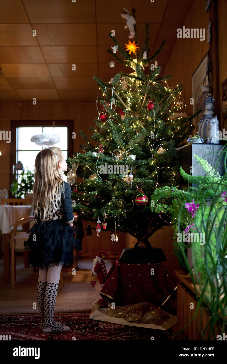 Christmas Tree With Angel On Top