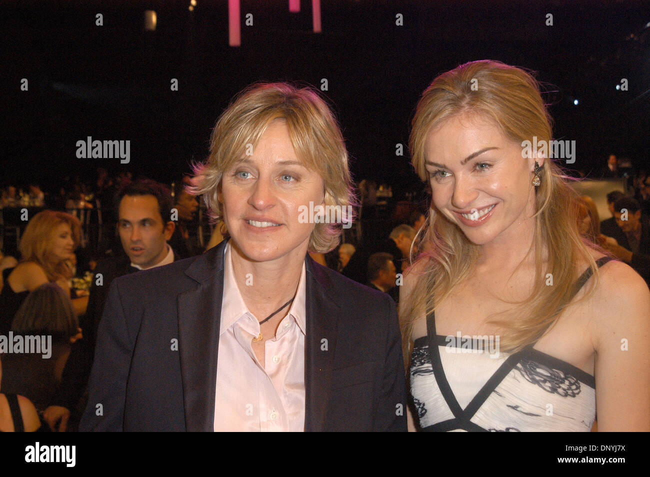Ellen degeneres and girlfriend portia de rossi hi-res stock photography ...