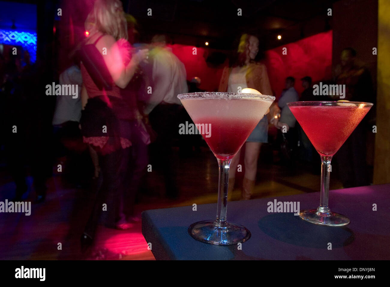 Jan 30, 2006; Hollywood, CA, USA; Colorful martinis at Basque Nightclub ...