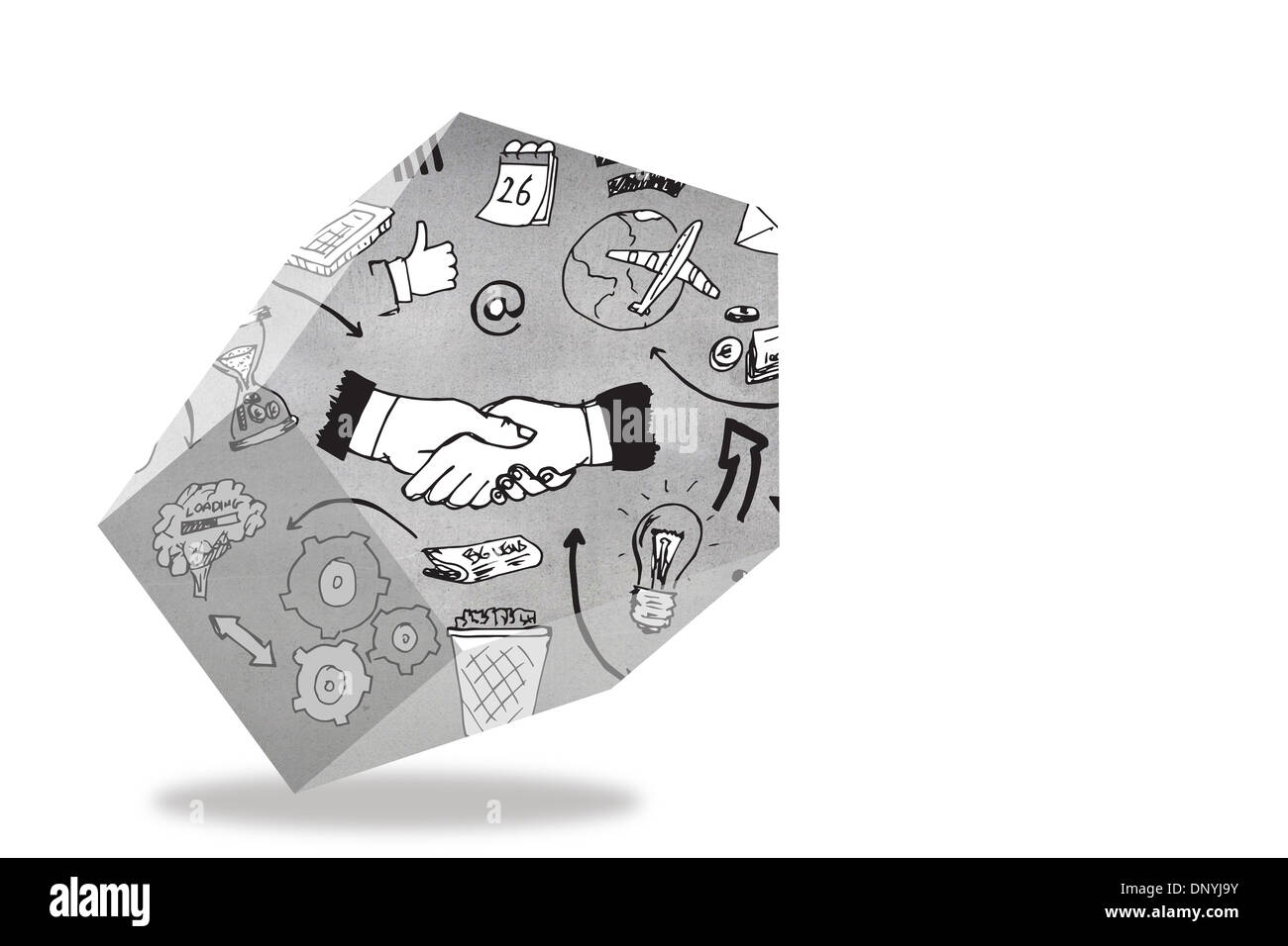 Computer handshake Cut Out Stock Images & Pictures - Alamy