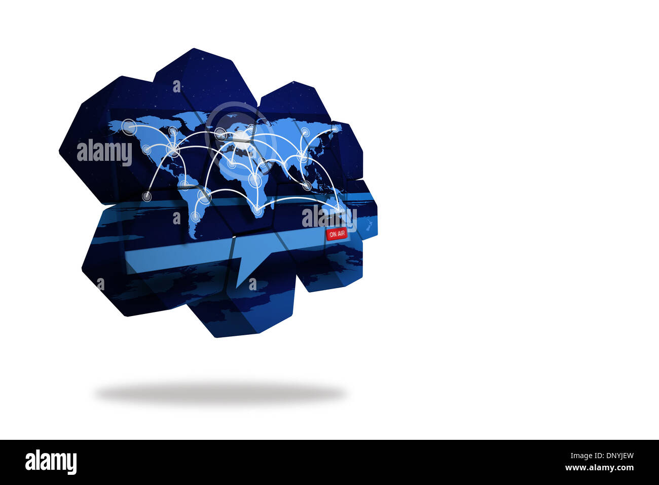 Global connections map hi-res stock photography and images - Alamy