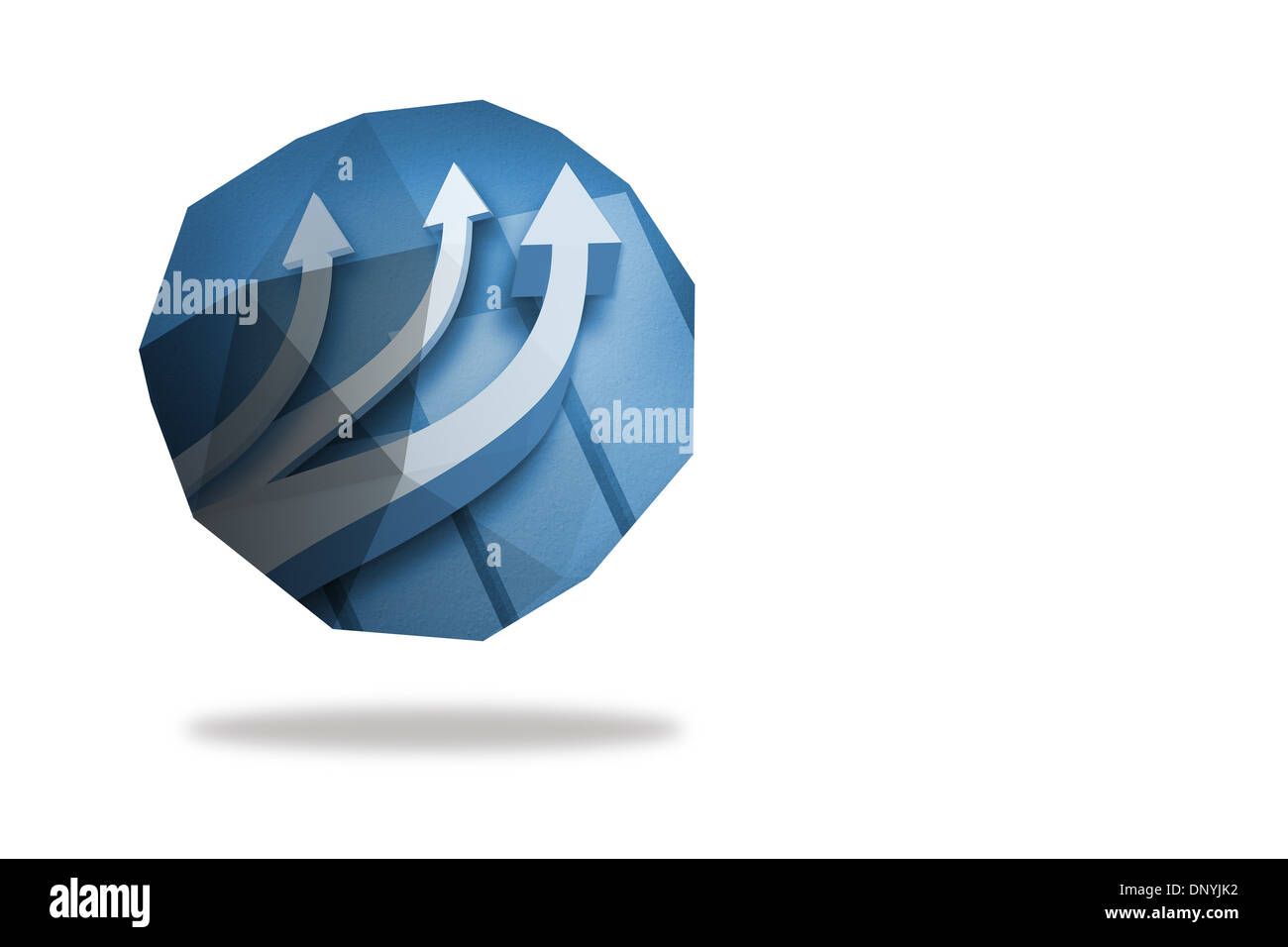 Arrows on abstract screen Stock Photo - Alamy
