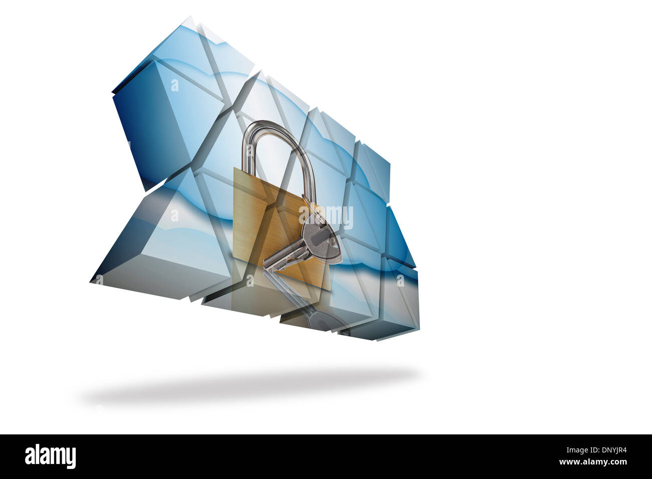 Abstract security key Cut Out Stock Images & Pictures - Alamy