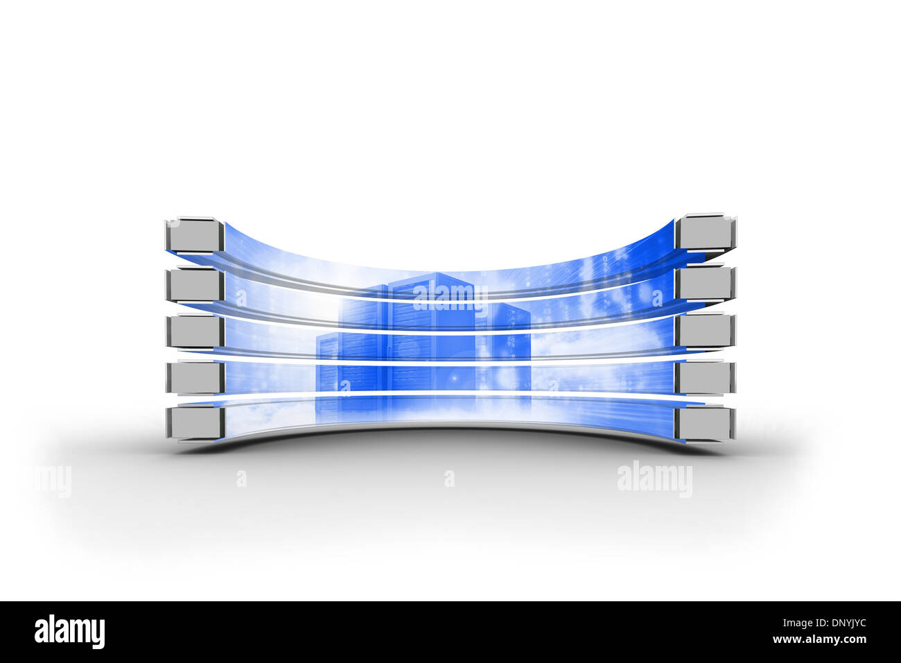 Server tower on abstract screen Stock Photo - Alamy