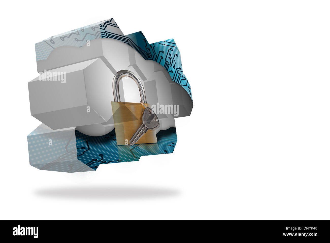 Abstract security key Cut Out Stock Images & Pictures - Alamy