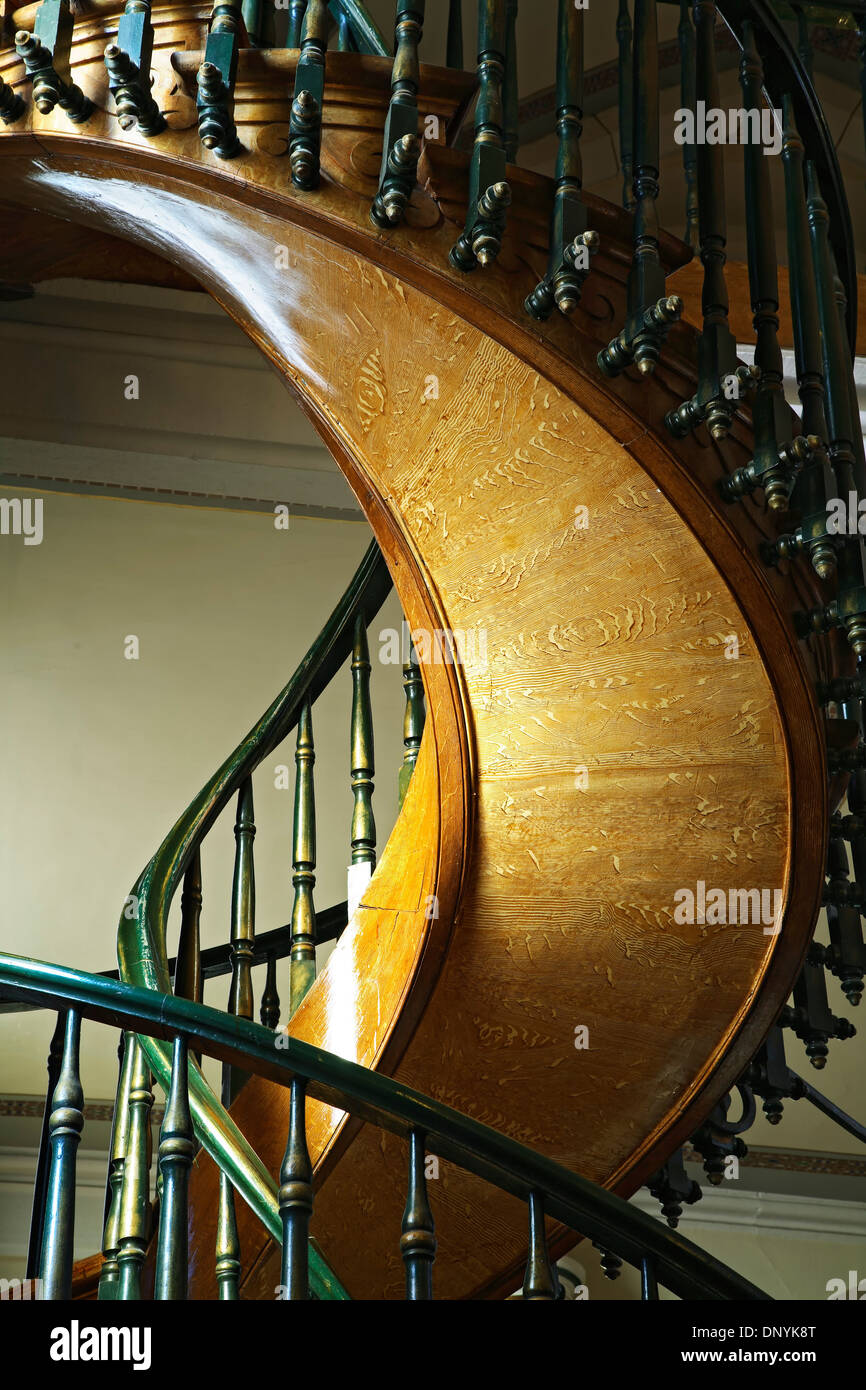"Miraculous" stairs, Loretto Chapel (1878), Santa Fe, New Mexico USA ...