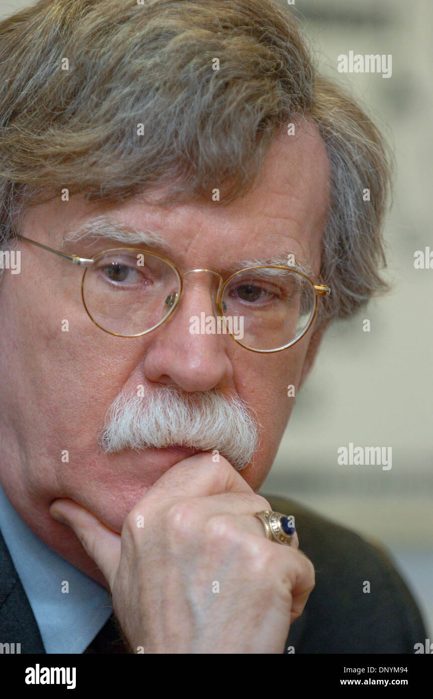 Feb 03, 2006; New York, NY, USA; JOHN R. BOLTON, current U.S ...