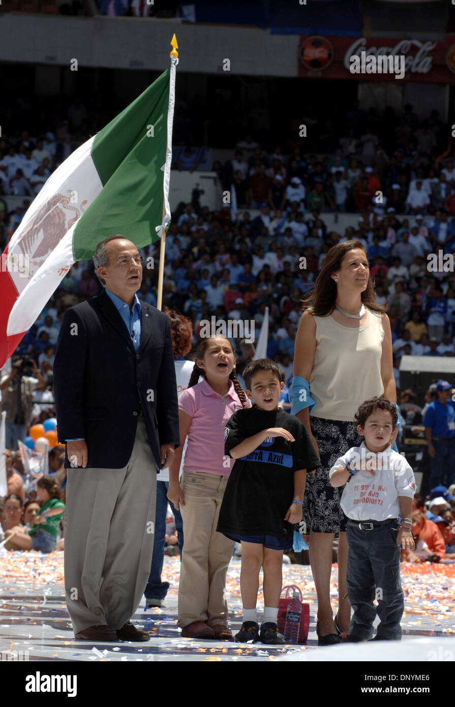 Mexicos president felipe calderon wife hi-res stock photography and ...