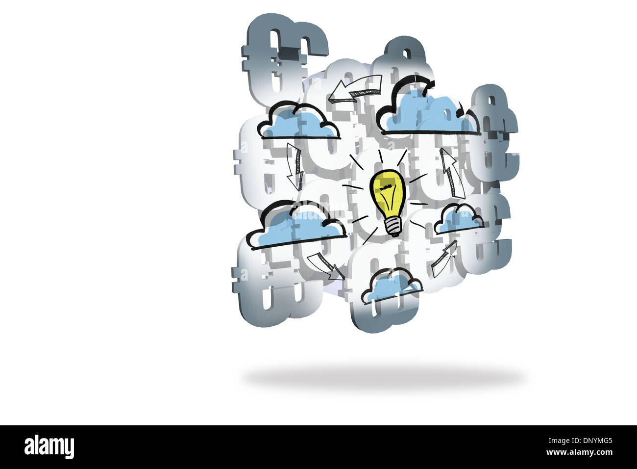 Abstract design clouds Cut Out Stock Images & Pictures - Alamy