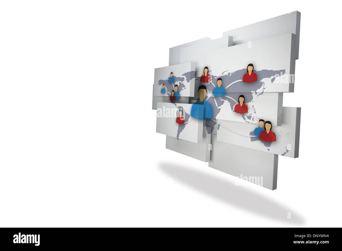 International community on abstract screen Stock Photo - Alamy