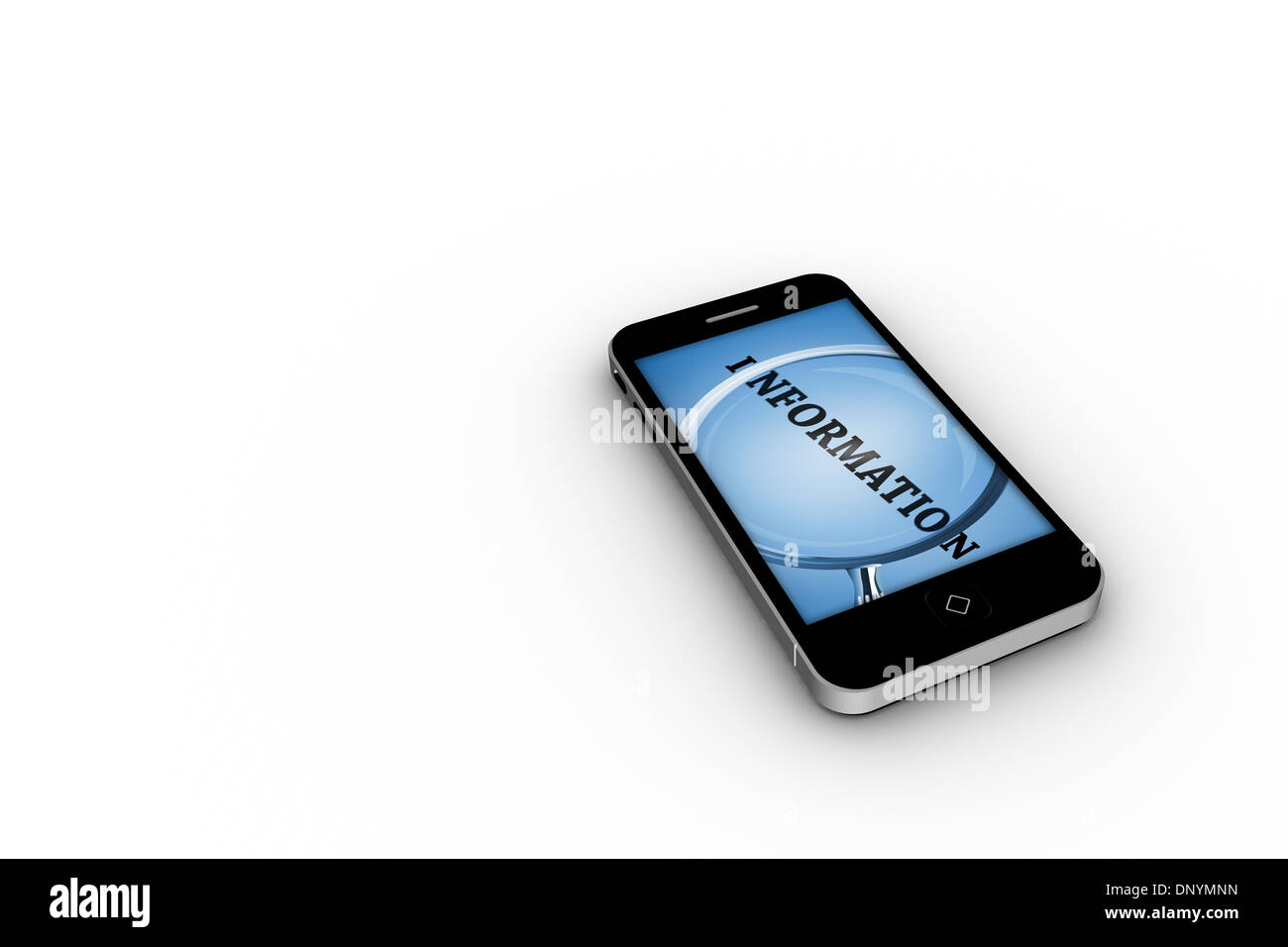 Information on smartphone screen Stock Photo - Alamy