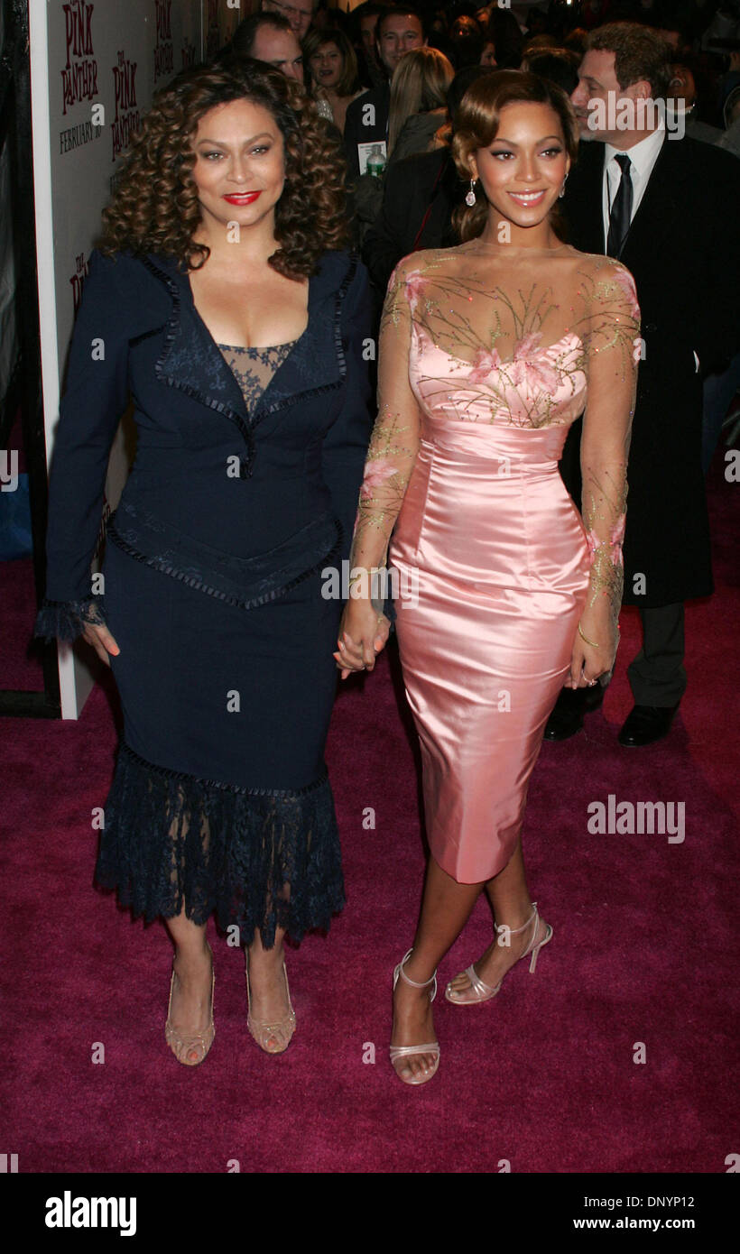 Feb 06, 2006; New York, NY, USA; Mother TINA KNOWLES and her daughter ...