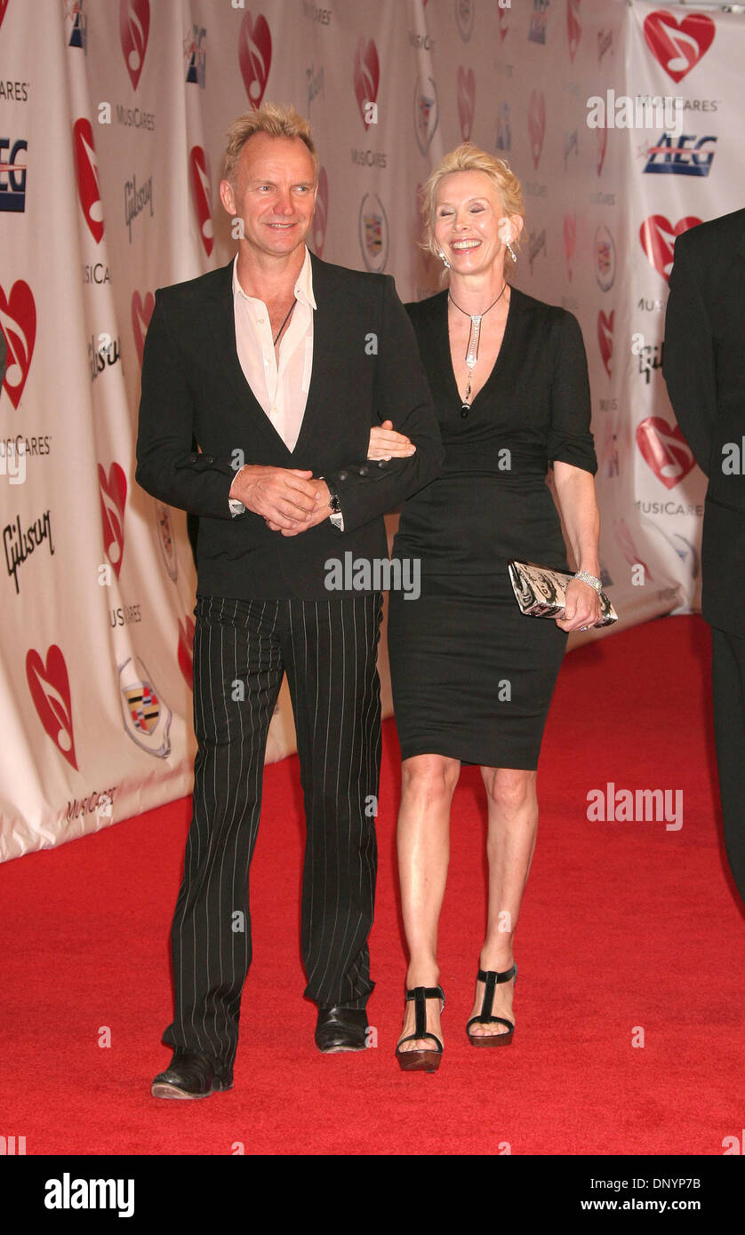 Feb 06, 2006; Los Angeles, CA, USA; Singer/Song Writer STING and wife ...