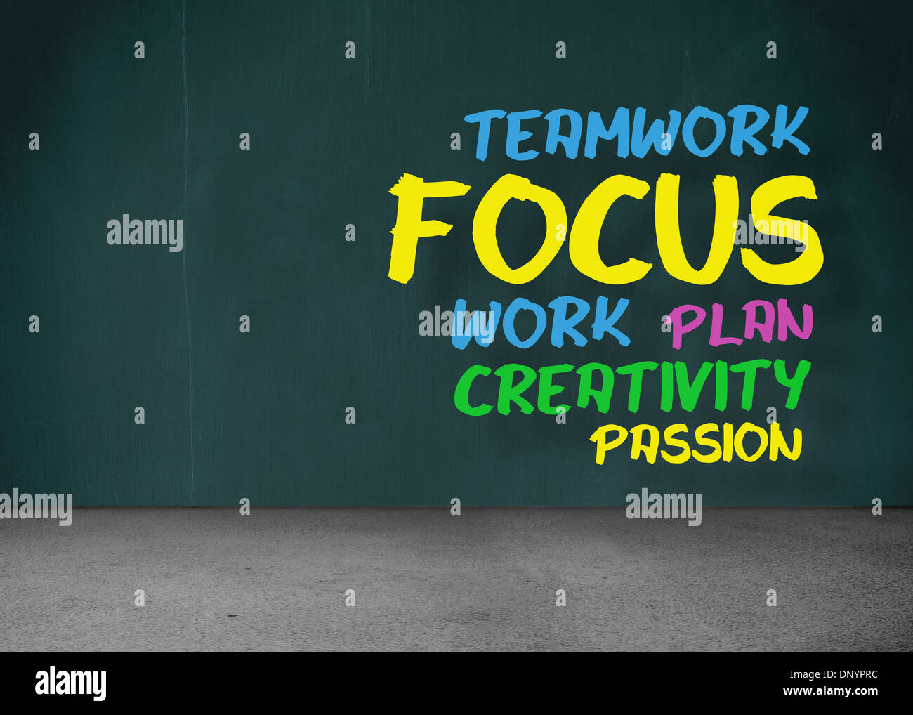 Buzz words in room Stock Photo - Alamy