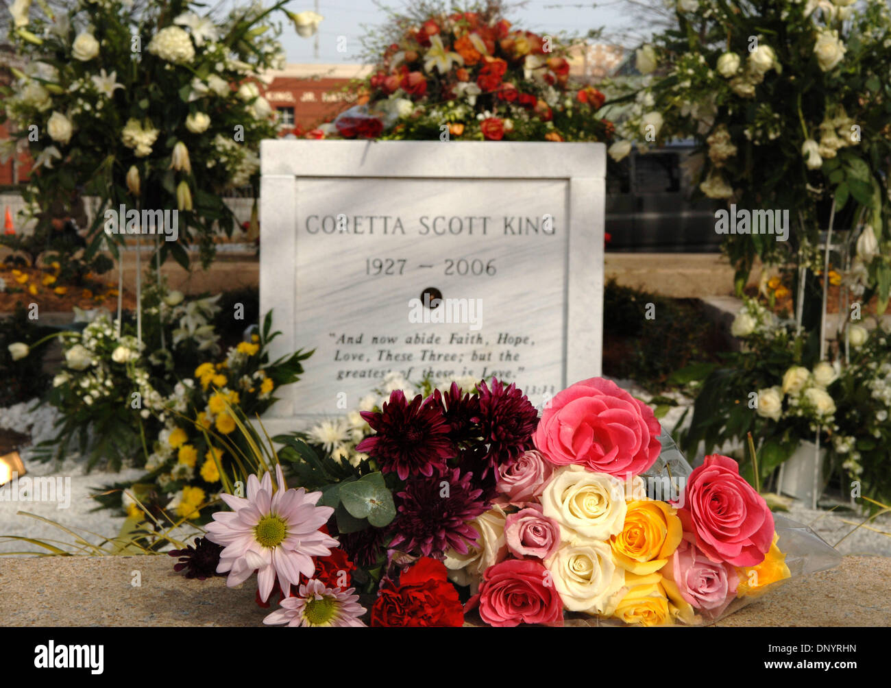 Tomb martin luther king coretta hi-res stock photography and images - Alamy