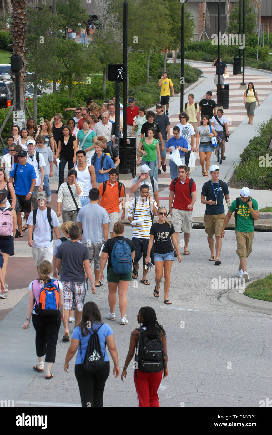 Sep 01, 2006 - Orlando, Florida, USA - Students walk to class at the ...