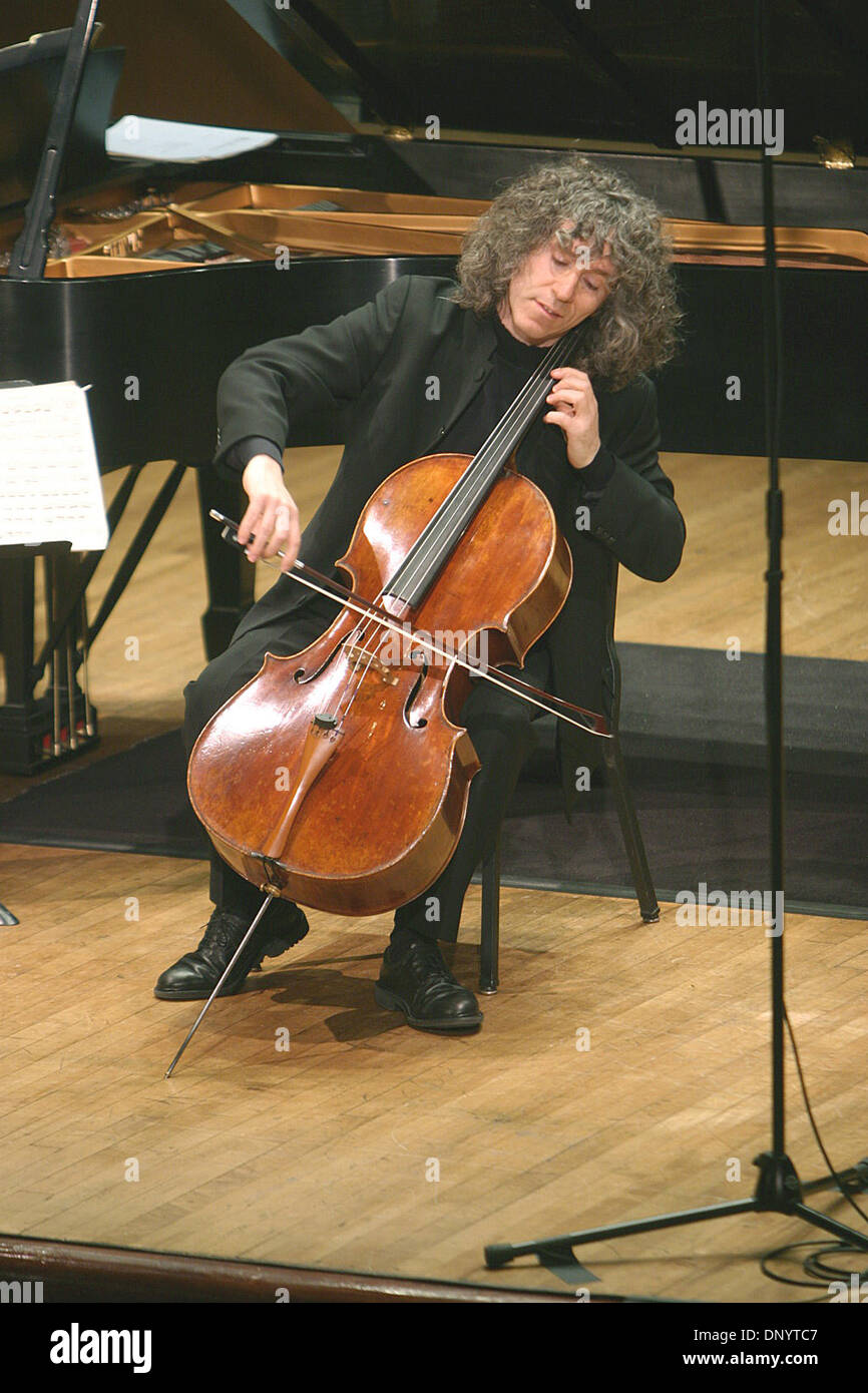 Feb 08, 2006; New York, NY, USA; STEVEN ISSERLIS on Cello and ANA-MARIA ...