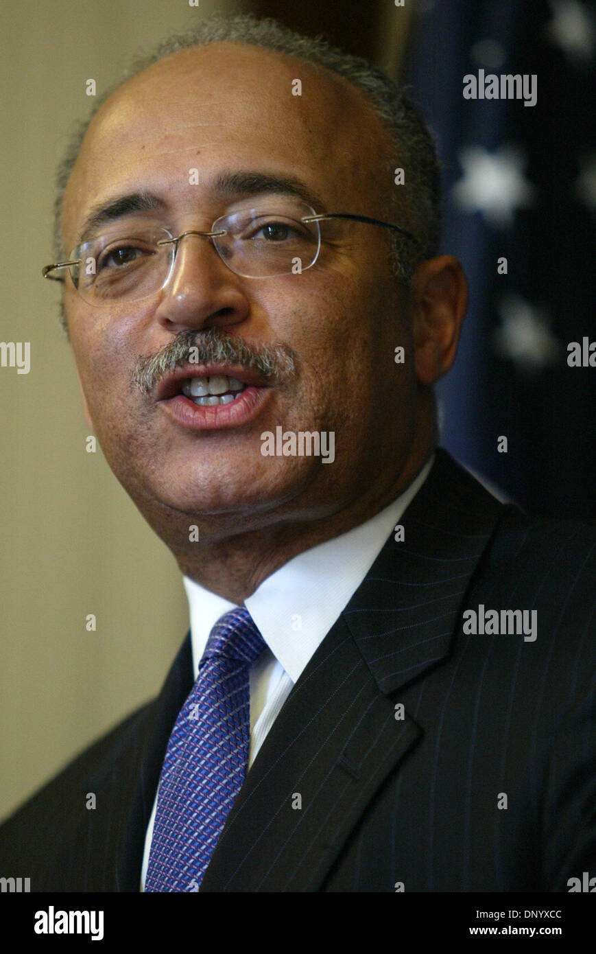 Feb 15, 2006; Manhattan, NY, USA; NYC Comptroller WILLIAM THOMPSON JR ...