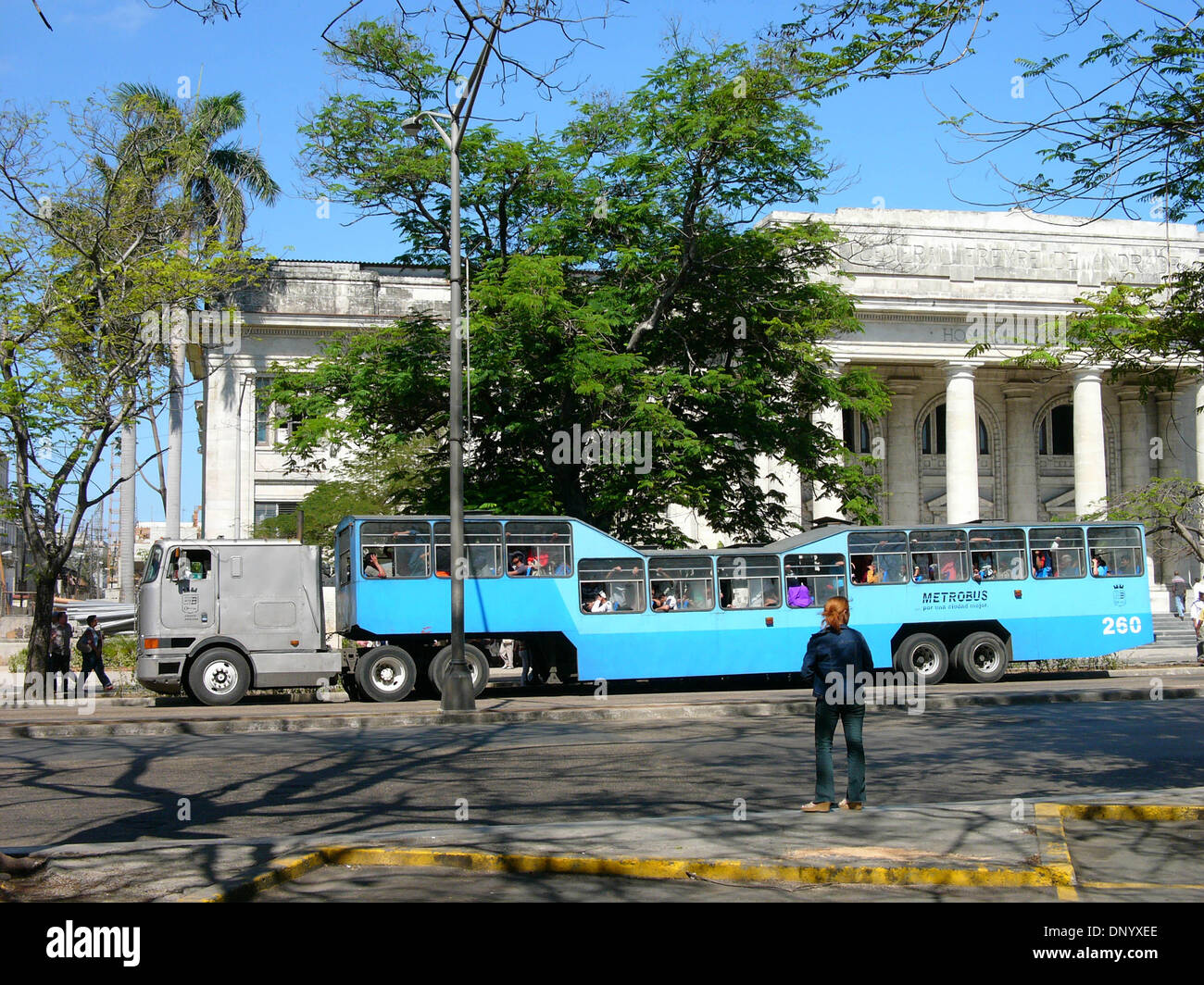 Feb 15, 2006; Havana, CUBA; A Havana bus, called 'El Camello', the ...
