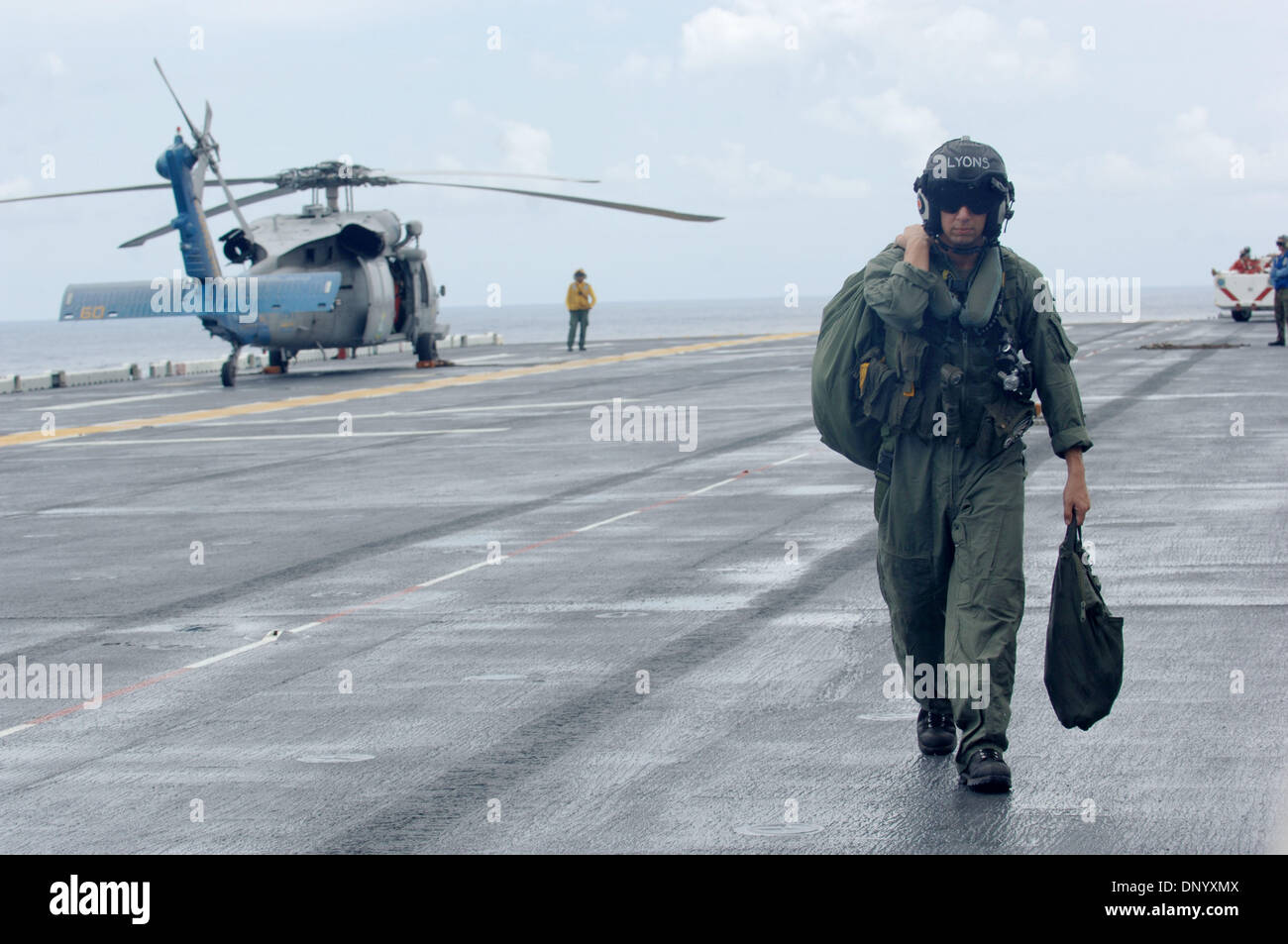Aug 22, 2006 - Panama City, Panama - A helicopter pilot walks on the ...