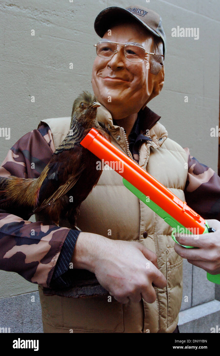 Feb 16, 2006; Manhattan, New York, USA; Employee SCOTT POLLICINO models ...